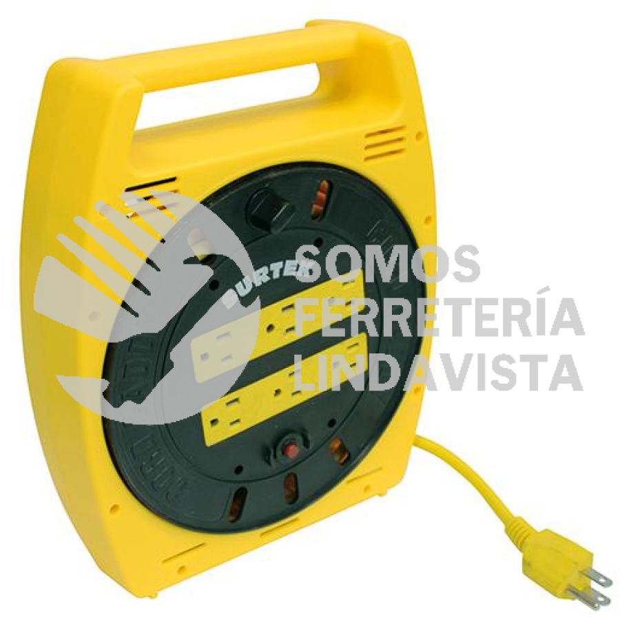 136035 MULTICONTACTO 6 ENTRADAS TIPO CARRETE CON EXTENSION ELECTRICA 6 ...