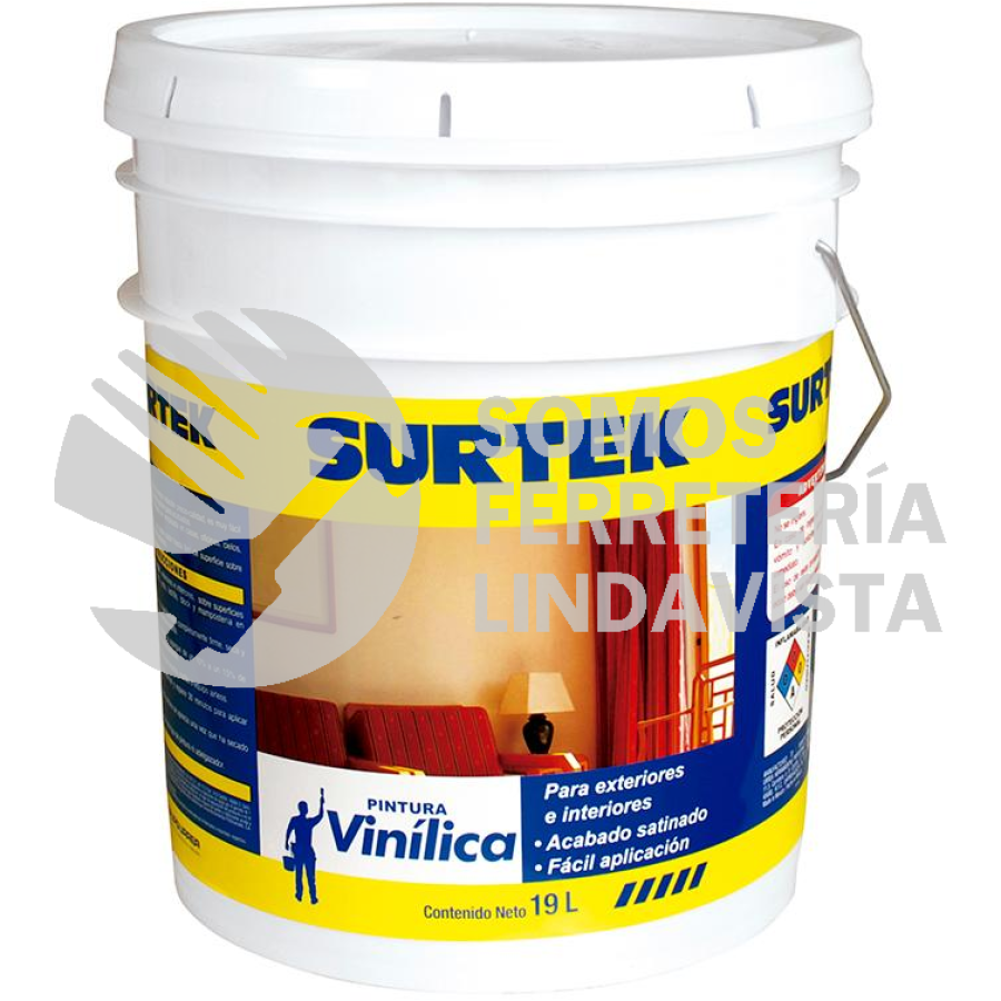 SP20476 CUBETA DE PINTURA VINILICA 19 LT COLOR VERDE PISTACHE SURTEK ...