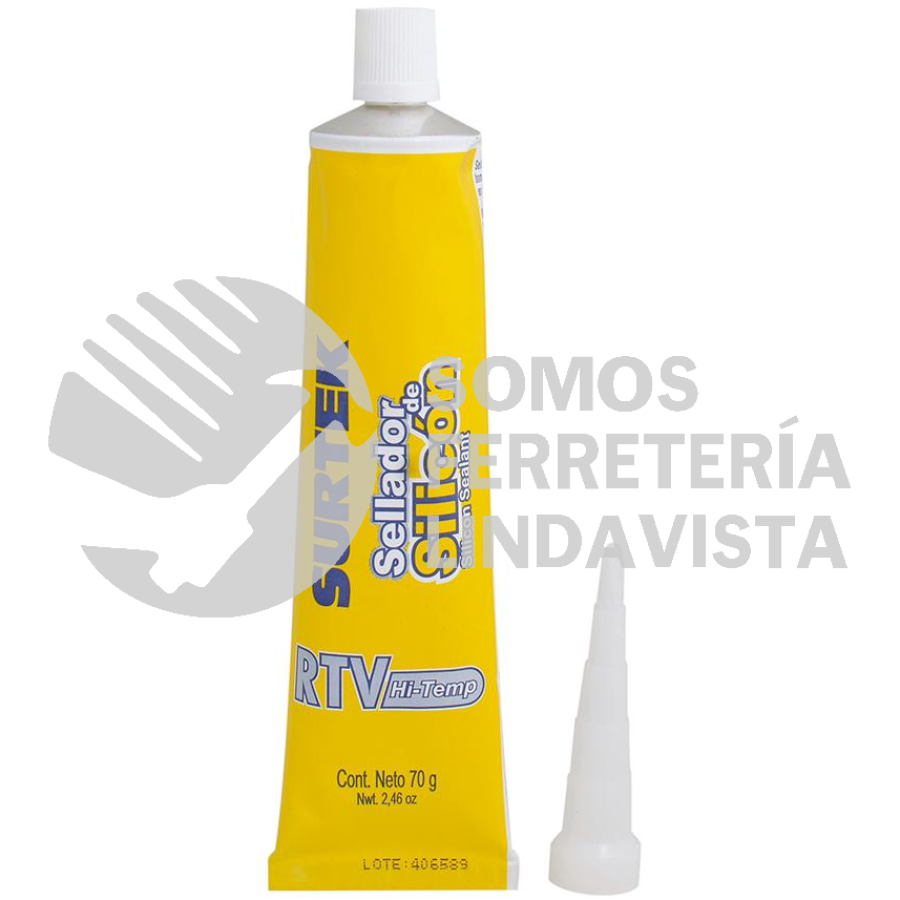 113457 SILICON PARA ALTA TEMPERATURA, COLOR ALUMINIO EN TUBO, 70 GR ...