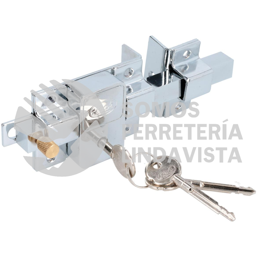 L580DCBB CERRADURA DE BARRA FIJA FUNCION DERECHA, CROMO BRILLANTE ...