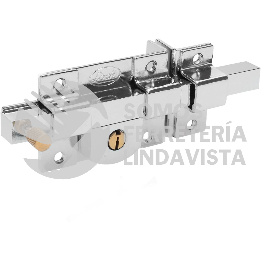 L570DCB CERRADURA DE BARRA LIBRE FUNCION DERECHA, CROMO BRILLANTE ...