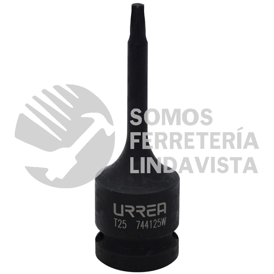 744125W DADO DE IMPACTO CON PUNTA TORX CUADRO DE 1/2", T25 URREA - Ferreteria Lindavista