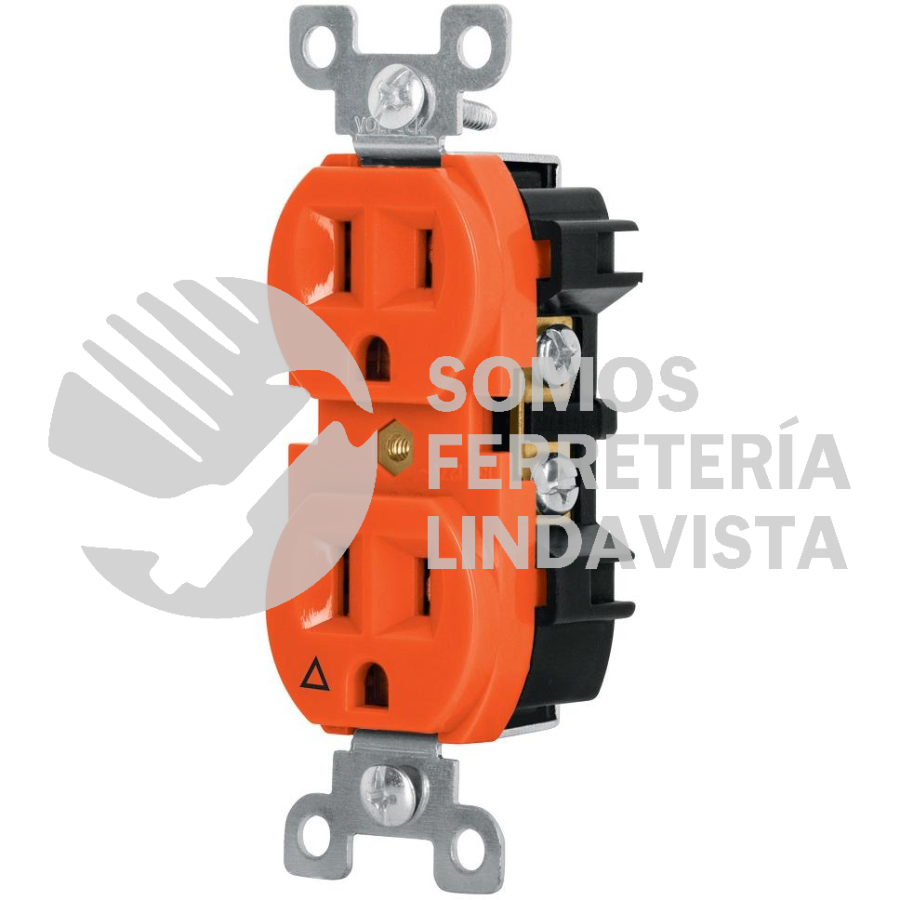 46105 CODO-TAS CONTACTO DUPLEX TIERRA AISLADA 15 A LINEA STANDARD ...