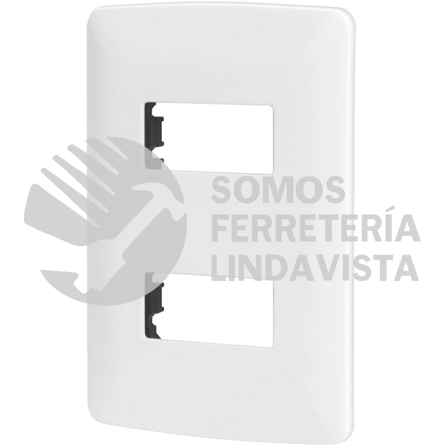 48133 PPDO-IB PLACA 2 MODULOS DE ABS LINEA ITALIANA COLOR BLANCO ...