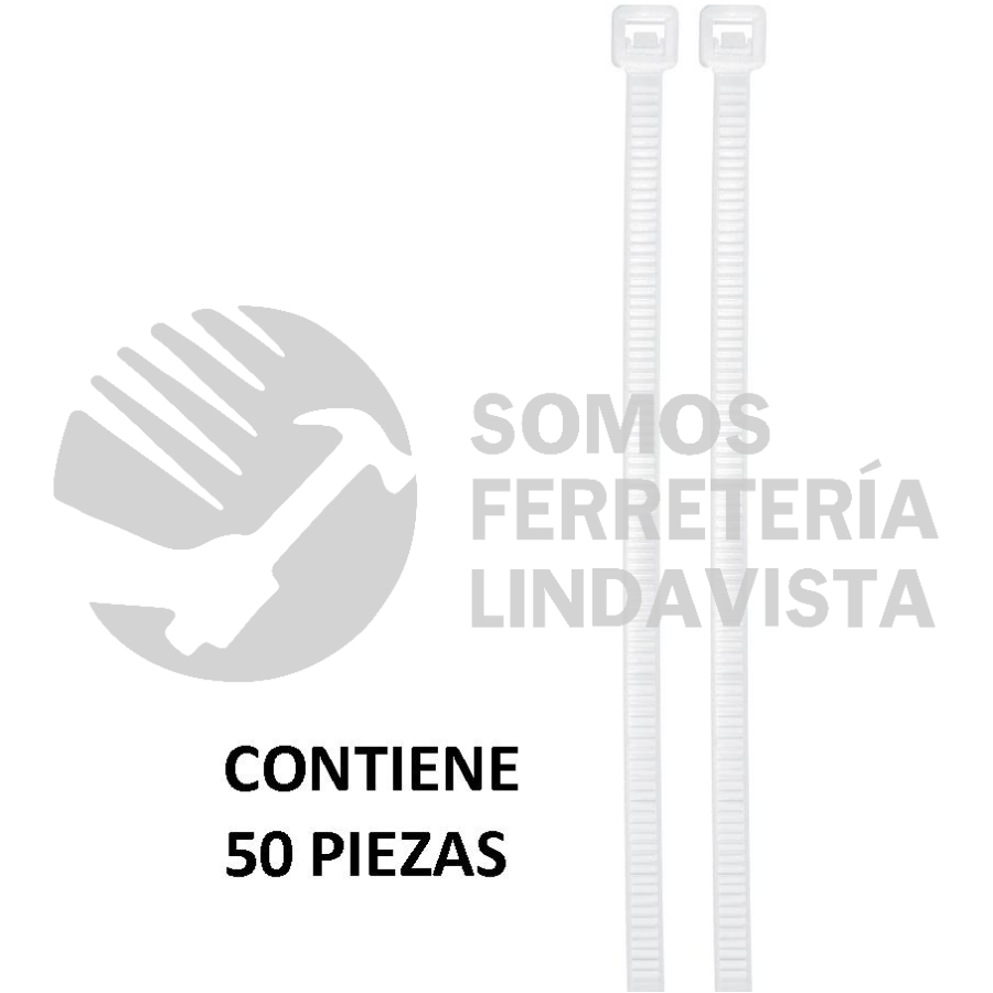 44306 CIN-5020 BOLSA CON 50 CINCHOS PLASTICOS 50 LB 200X4.5 MM ...