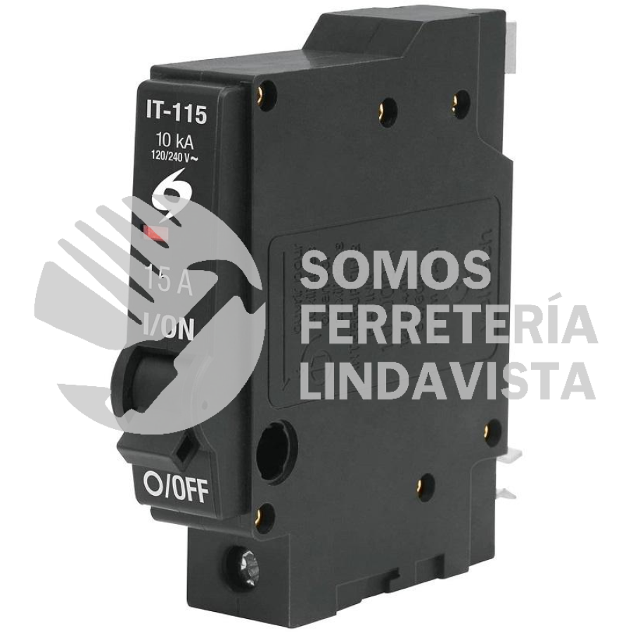 46700 IT-115 INTERRUPTOR TERMOMAGNETICO 1 POLO 15 A VOLTECK - Ferreteria Lindavista