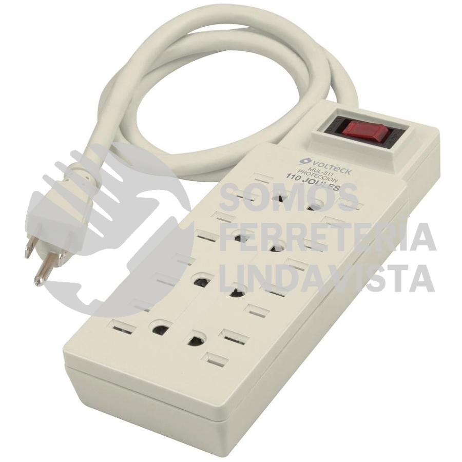47187 MUL-811 MULTICONTACTO 14 AWG 8 ENTRADAS SUPRESOR DE PICOS 110 ...