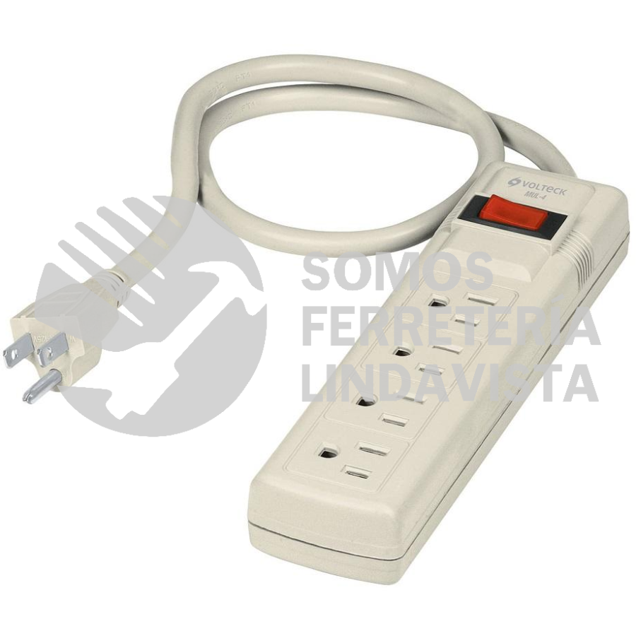 47181 MUL-4 MULTICONTACTO 16 AWG USO RUDO CON 4 ENTRADAS VOLTECK ...