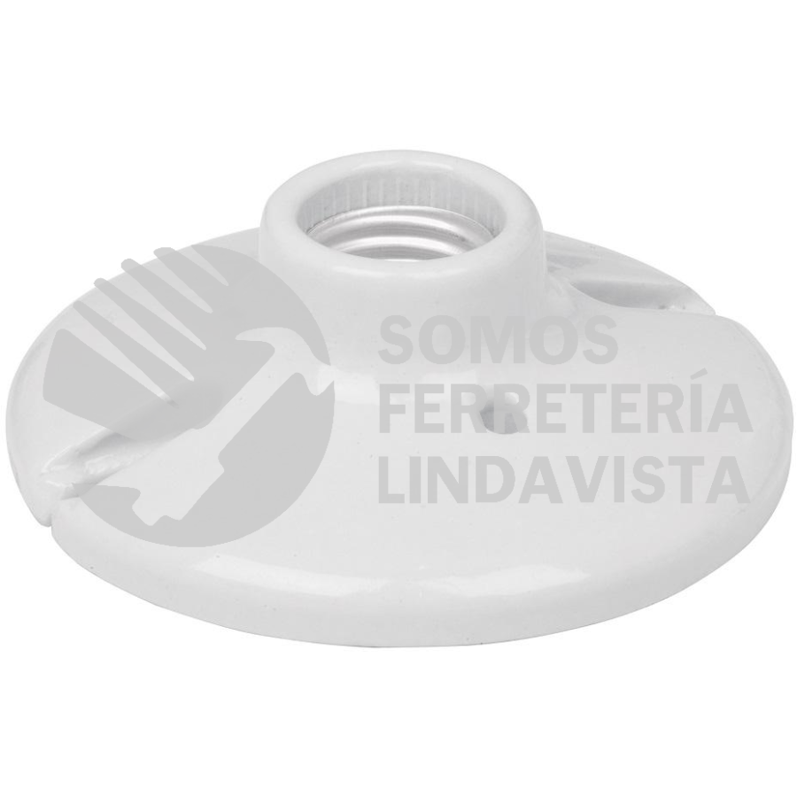 46524 POPO-18 PORTALAMPARA DE PORCELANA 4-1/2" REDONDA VOLTECK ...