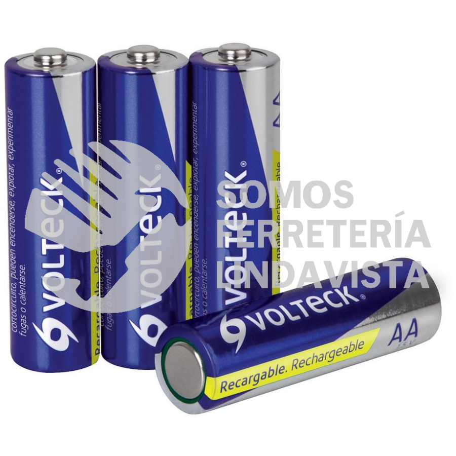 47202 RE-AA2 BLISTER CON 4 PILAS AA RECARGABLES USO GENERAL 1300 MAH ...