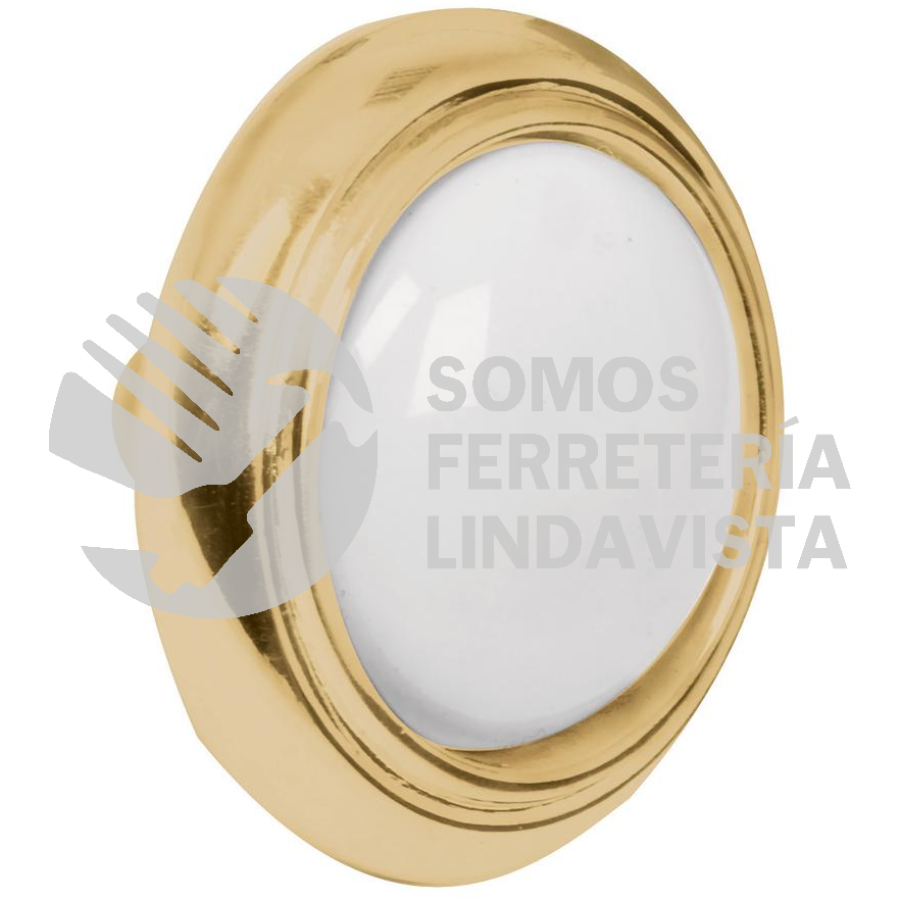 43815 PER-065 PERILLA ACABADO LATON BRILLANTE CON INSERTO CERAMICO ...