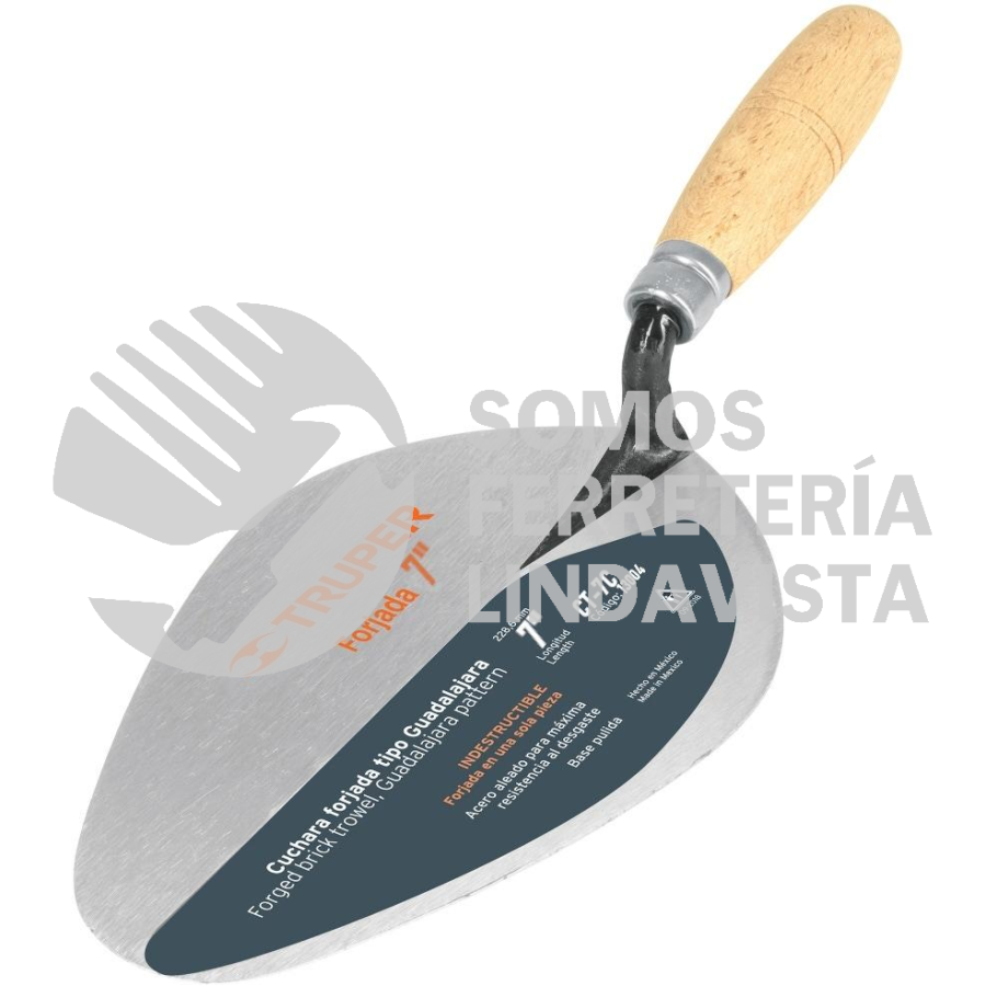 13004 CT-7C CUCHARA PARA ALBAÑIL 7" FORJADA TIPO CENTROAMERICANA TRUPER ...