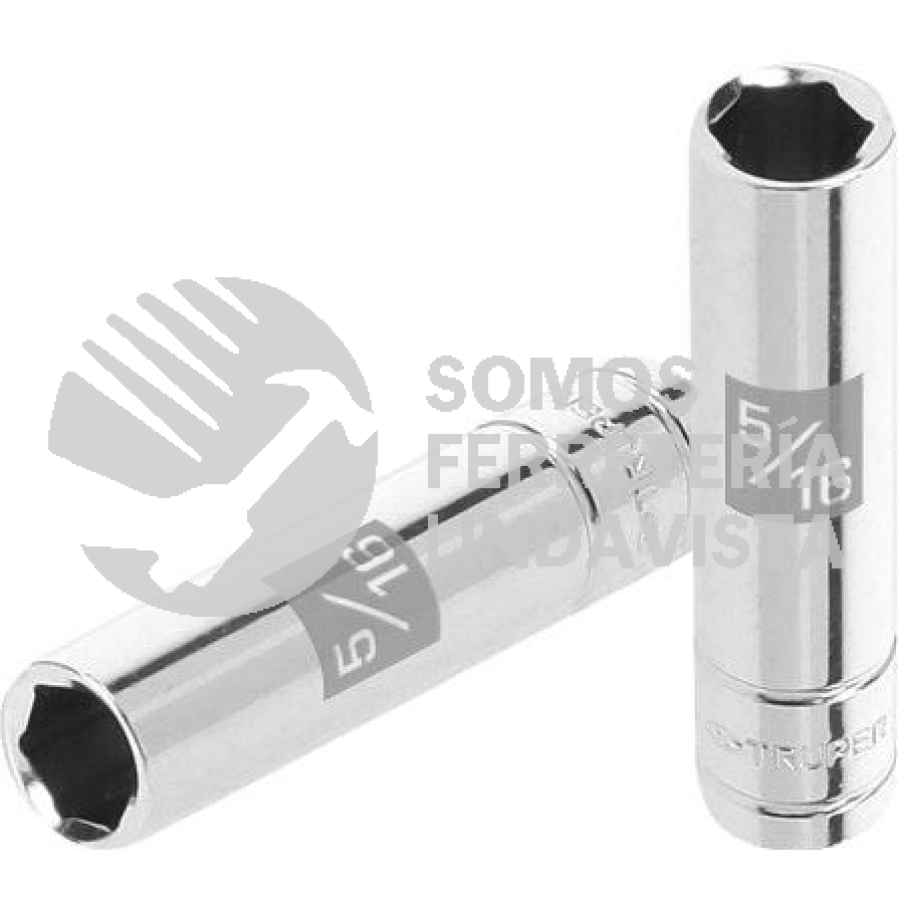 13184 D-1410-L DADO LARGO DE 5/16" 6 PUNTAS CUADRO 1/4" TRUPER ...