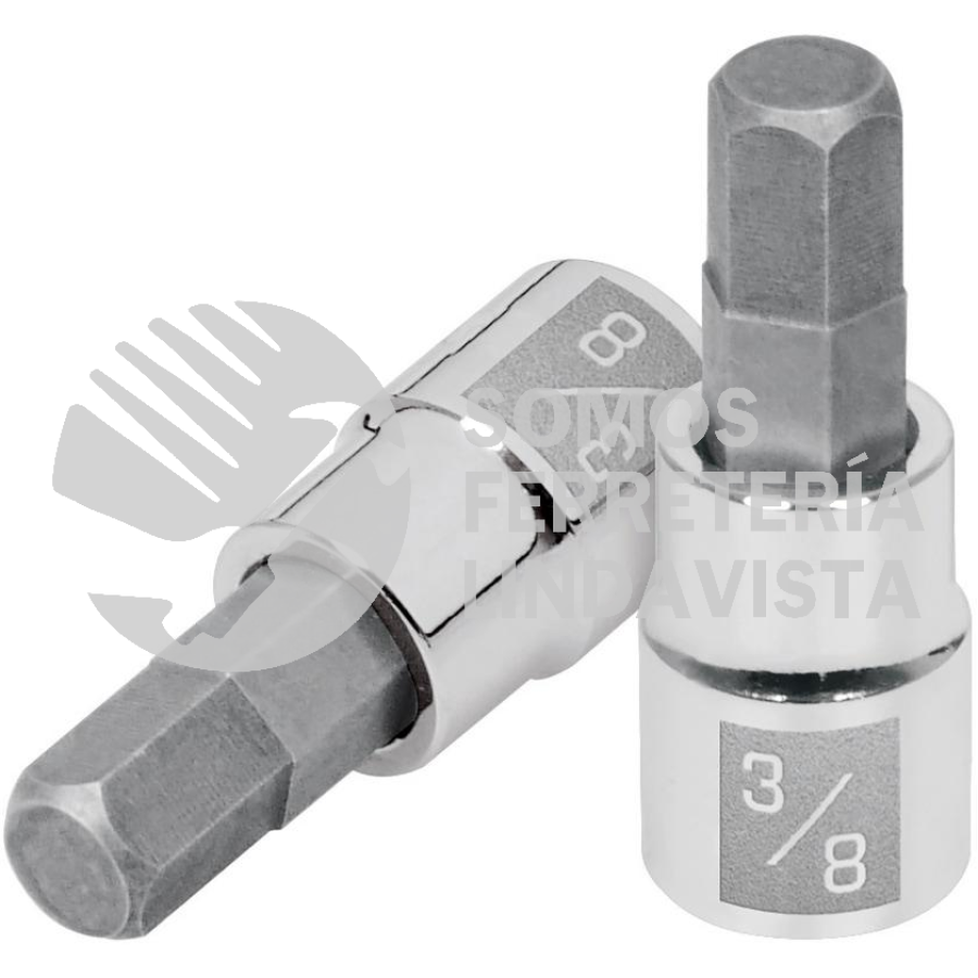 13467 D-4990-3/8 DADO PUNTA HEXAGONAL DE 3/8" CUADRO 3/8" TRUPER - Ferreteria Lindavista
