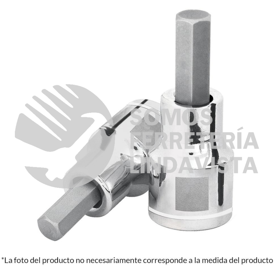 13283 D-1241-10M DADO PUNTA HEXAGONAL DE 10 MM CUADRO 1/2" TRUPER - Ferreteria Lindavista