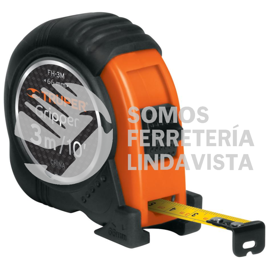 14577 FH-3M FLEXOMETRO GRIPPER CONTRA IMPACTOS 3 M CINTA 13 MM TRUPER - Ferreteria Lindavista