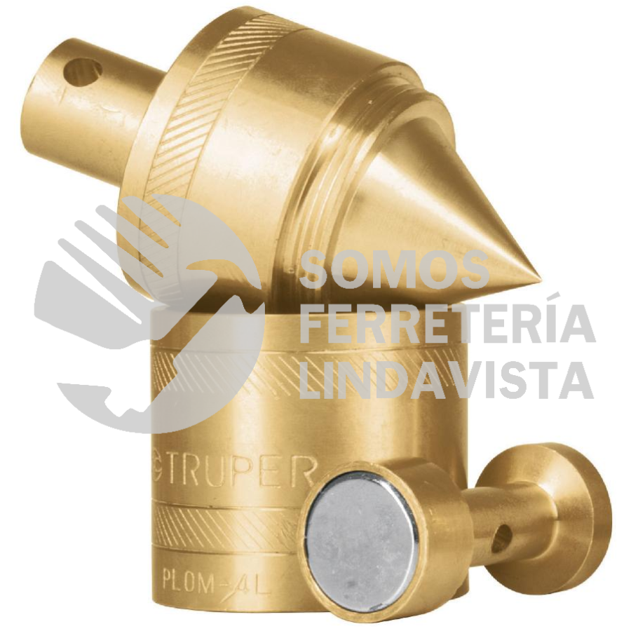 17069 PLOM-4L PLOMADA DE LATON 24 OZ CON CENTRO Y GUIA MAGNETICA TRUPER ...