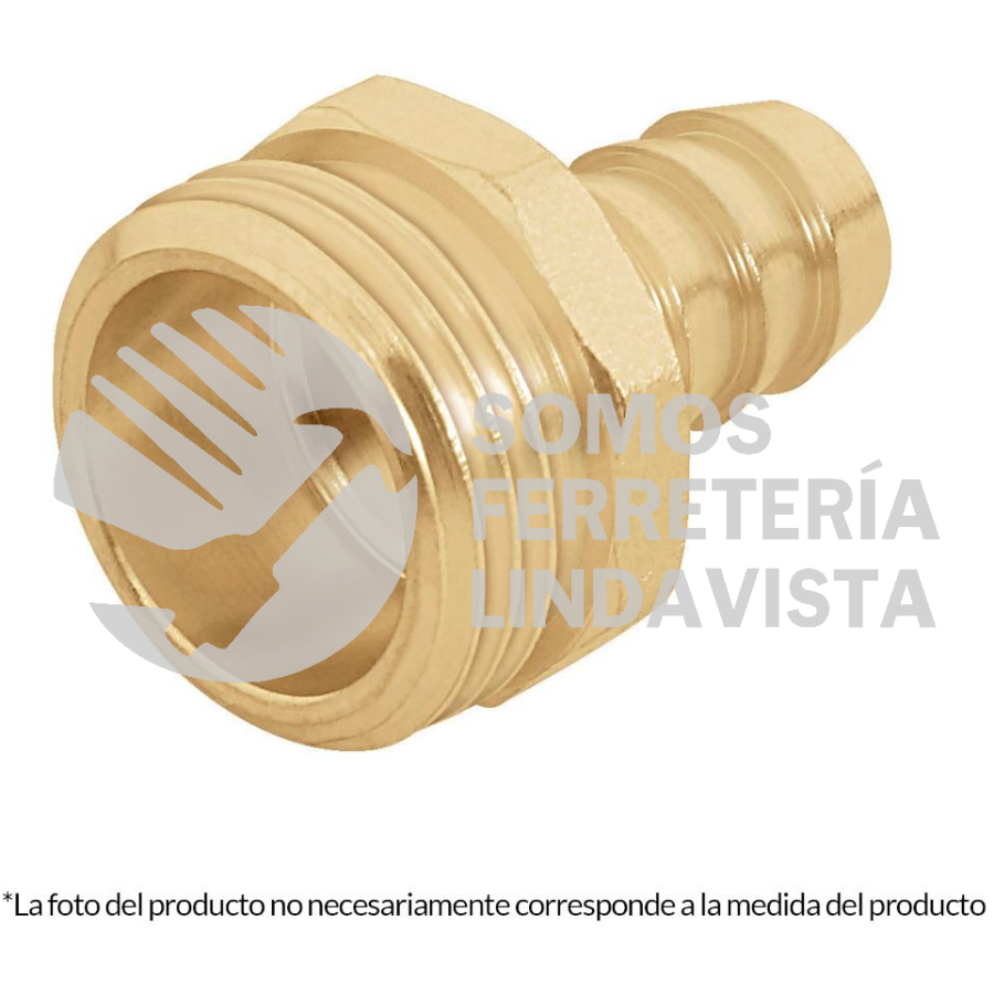 12289 CM-5/8B CONECTOR 5/8" MACHO DE LATON SOLIDO PARA MANGUERA TRUPER ...