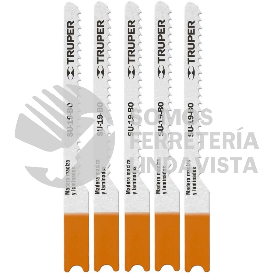 18134 SU-19-BO BLISTER CON 5 SEGUETAS 14 DPP ZANCO "U" CORTE CURVO ...