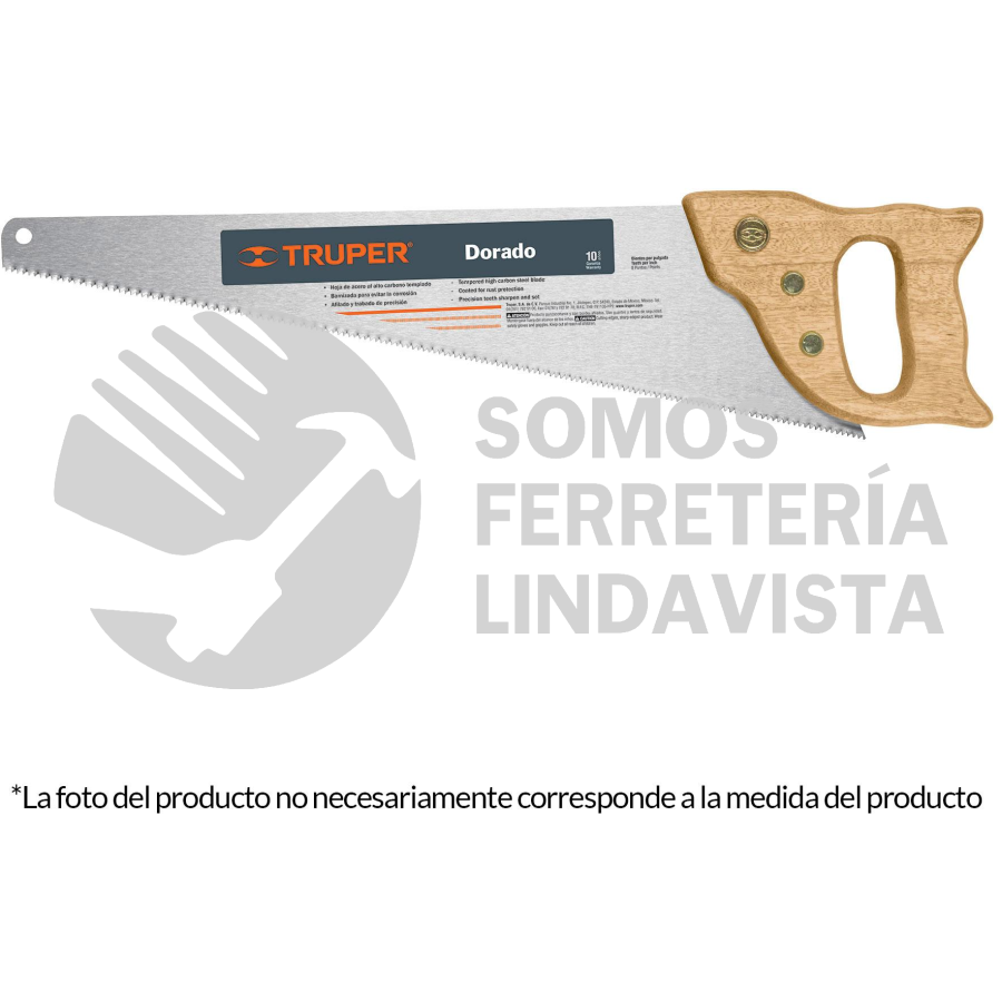 18170 STD-24 SERRUCHO 24" DORADO 6 DPP TRUPER - Ferreteria Lindavista