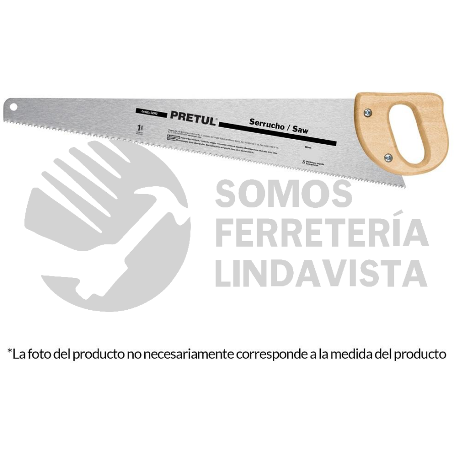 22930 SP-16 SERRUCHO 16" PRETUL - Ferreteria Lindavista