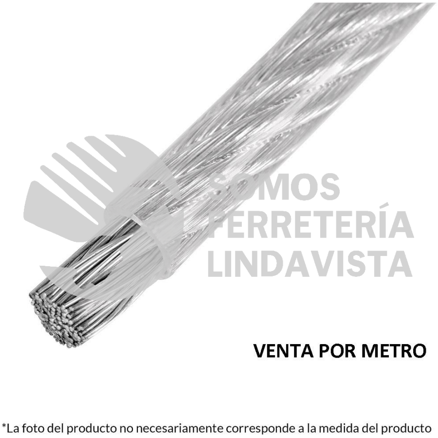 44225 CAB-1/8FX METRO CABLE FLEXIBLE 1/8" ACERO 7X19 RECUBIERTO PVC 75 ...
