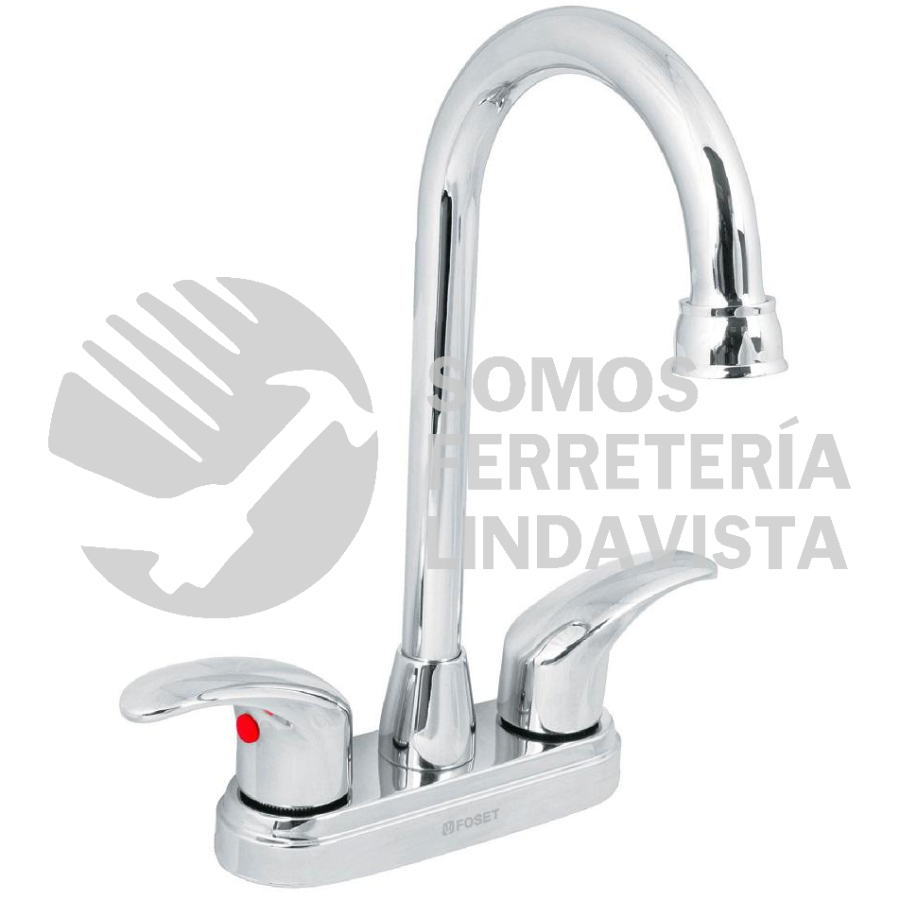 49691 AQM-62 MEZCLADORA CROMO 4" PARA LAVABO CUELLO BAR PALANCA AQUA ...