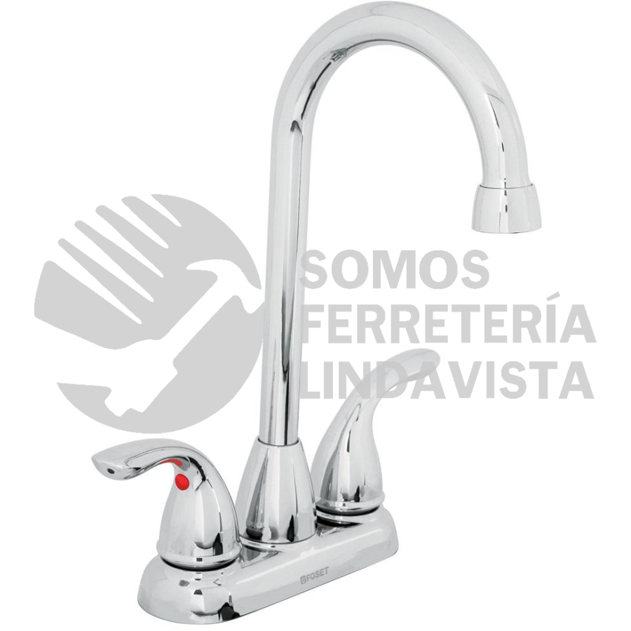 49766 AEM-43 MEZCLADORA 4" CUELLO TIPO BAR PARA LAVABO FOSET AERO ...