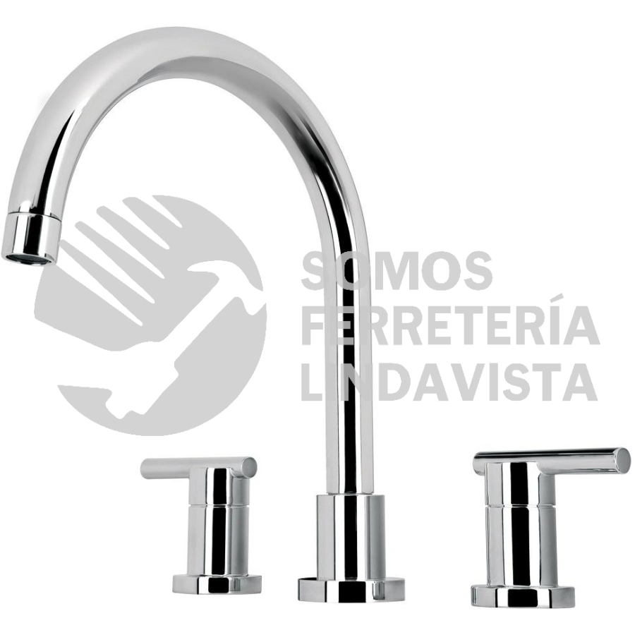 49916 ELF-81 MEZCLADORA CROMO CUELLO ALTO PARA FREGADERO FOSET ELEMENT ...