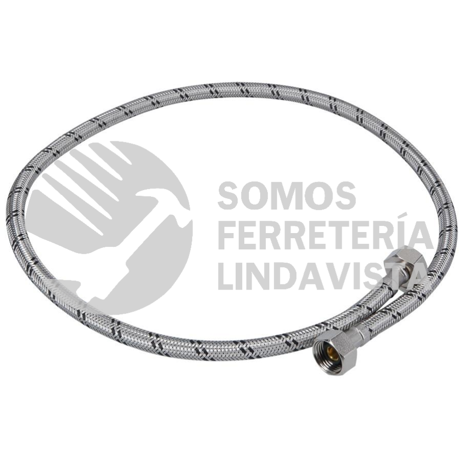 49526 FFR-100X MANGUERA LAVABO/FREGADERO ACERO INOX 1/2" X 1/2" 100 CM ...