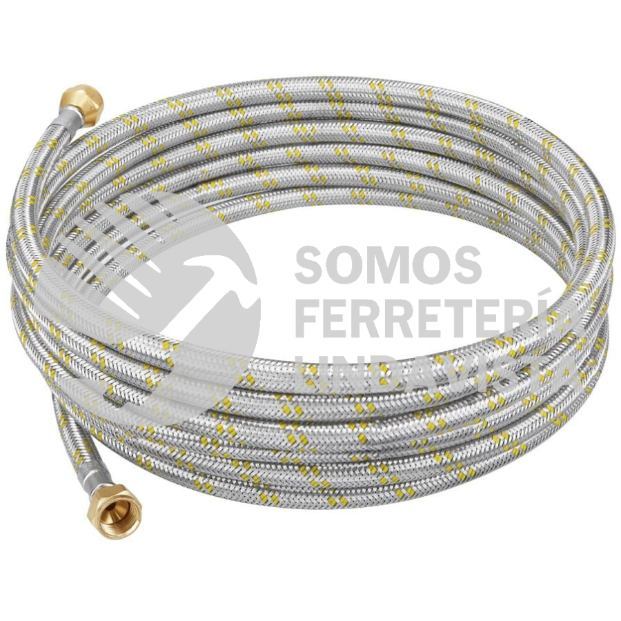 49520 FGA-50X MANGUERA PARA GAS ACERO INOX 3/8" X 3/8" 500 CM FOSET ...