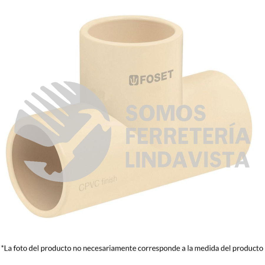 45071 CPVC-763 TEE SENCILLA DE CPVC 1" FOSET - Ferreteria Lindavista