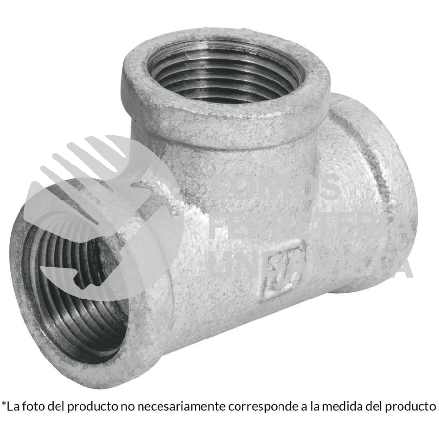 47485 CG-701 TEE SENCILLA 1/2" ACERO GALVANIZADO FOSET - Ferreteria Lindavista