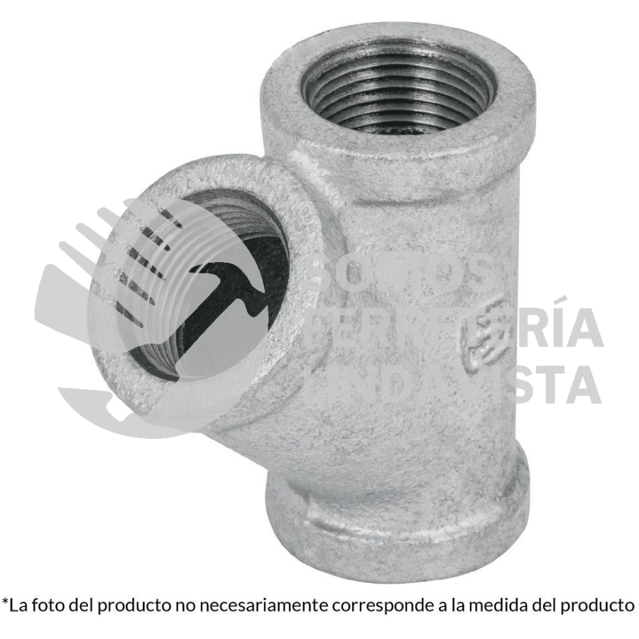 47473 CG-801 YEE SENCILLA 1/2" ACERO GALVANIZADO FOSET - Ferreteria Lindavista