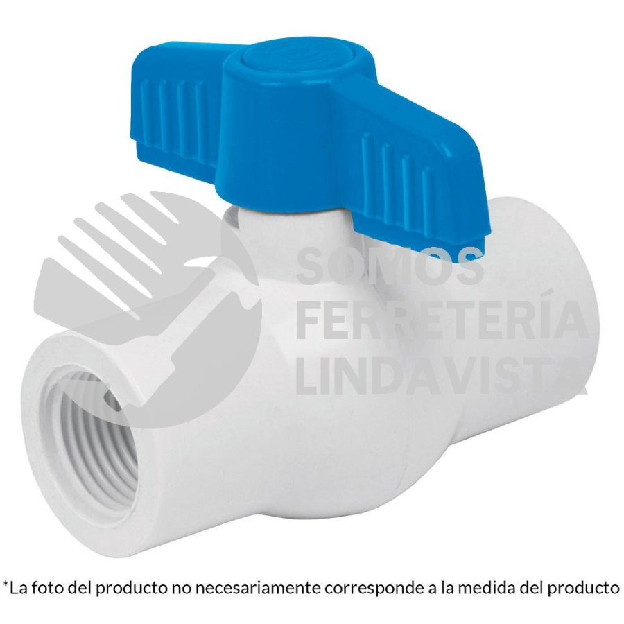 49152 PVC-ES-1R VALVULA ESFERA DE PVC 1" ROSCABLE FOSET - Ferreteria ...
