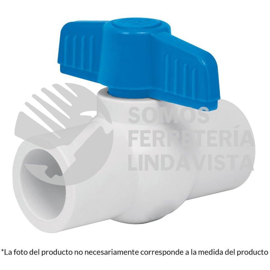 49159 PVC-ES-1-1/4 VALVULA DE ESFERA DE PVC 1 1/4" PARA CEMENTAR FOSET ...