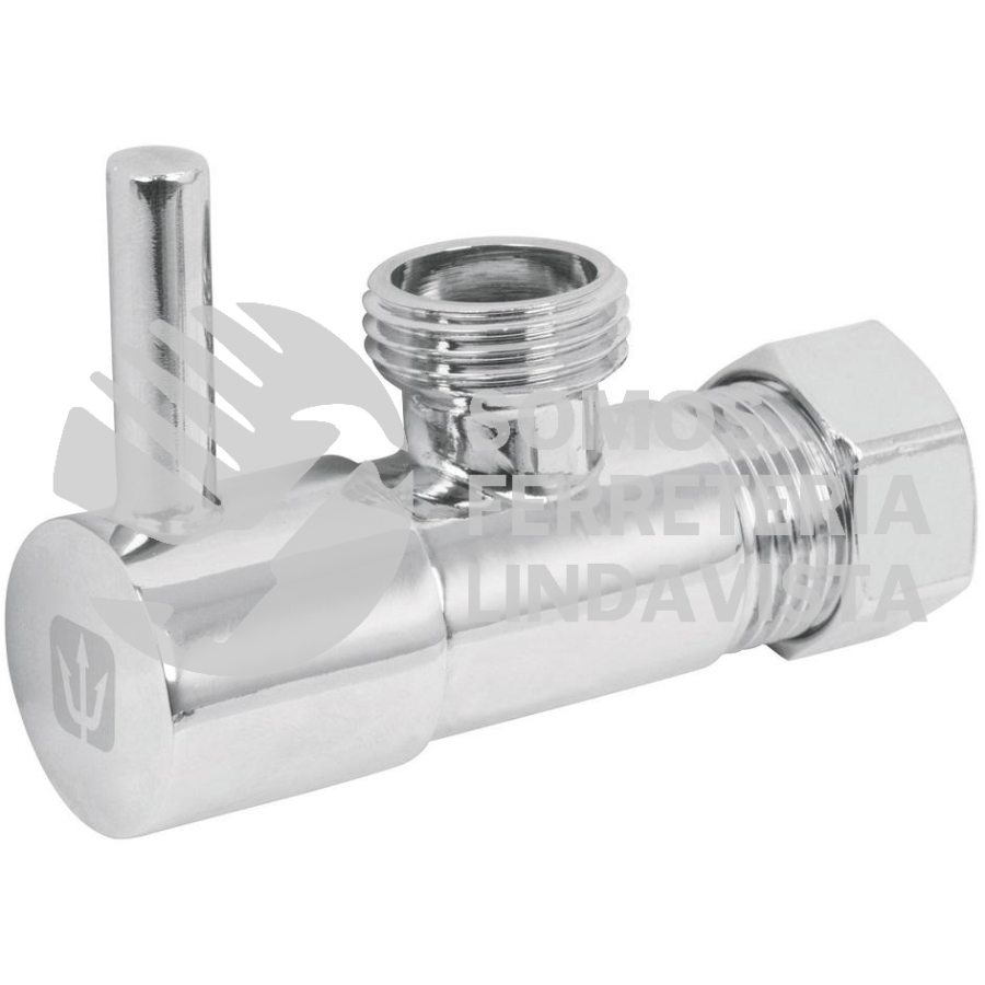 49113 ANG-04BL LLAVE ANGULAR 1/4 VUELTA TIPO BARRILITO MANERAL PALANCA FOSET - Ferreteria Lindavista