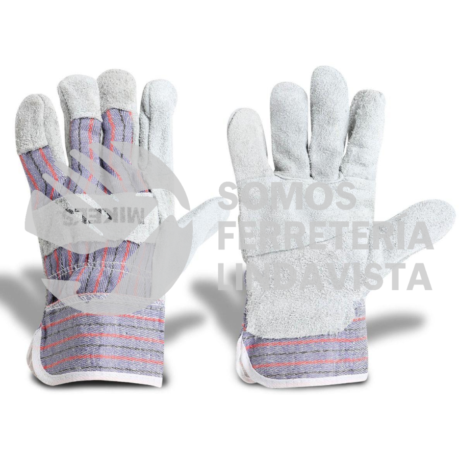 GCL-2 GUANTES PARA TRABAJO DE CARNAZA CON LONETA MIKELS - Ferreteria ...