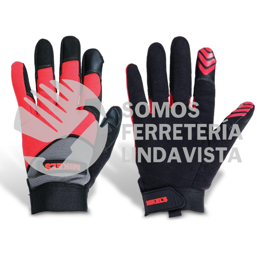 GM-2 GUANTES PARA TRABAJO PARA MECANICO PIEL SINTETICA MEDIANO MIKELS ...