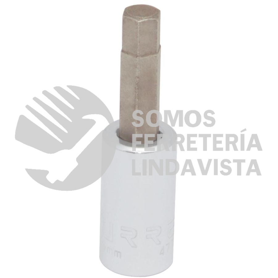 47702M DADO CON PUNTA HEXAGONAL CUADRO DE 1/4", METRICO, 2 MM URREA - Ferreteria Lindavista