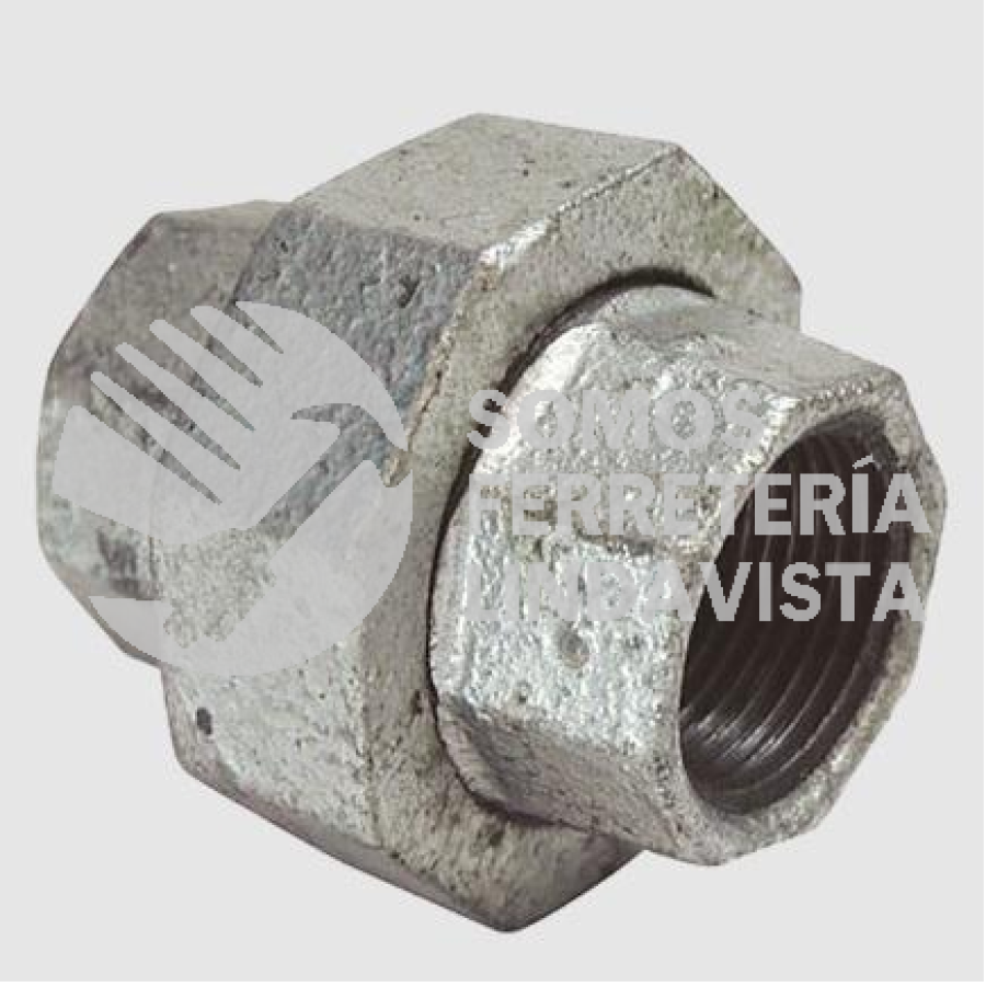 45831CHM TUERCA UNION GALVANIZADA ECO 38 MM - Ferreteria Lindavista