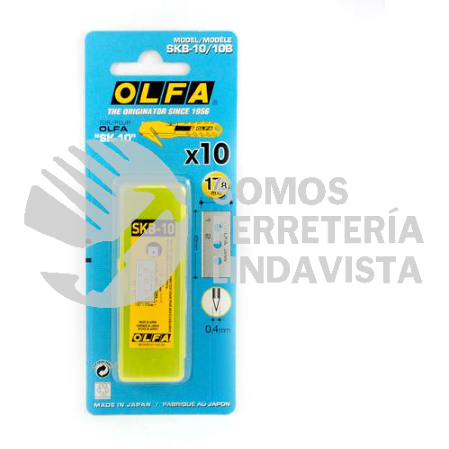 SKB-10-10B REPUESTO DE NAVAJA OLFA - Ferreteria Lindavista