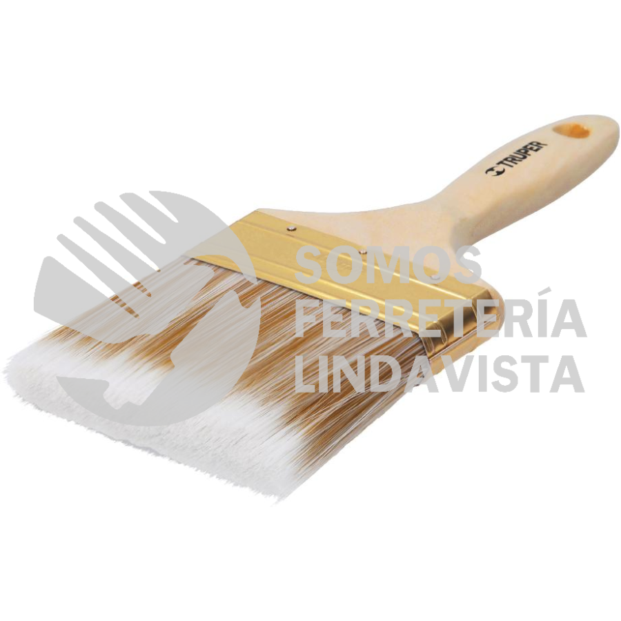 13347 BRT-4S BROCHA CERDAS SINTETICAS 4" CORTE RECTO MANGO DE MADERA ...