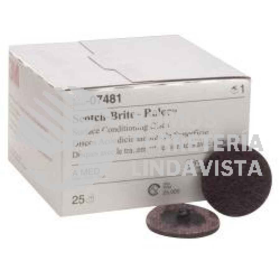 7481 DISCO ROLOC S/ORIFICIOS DE OXIDO DE ALUMINIO MARRON 2" 3M ...