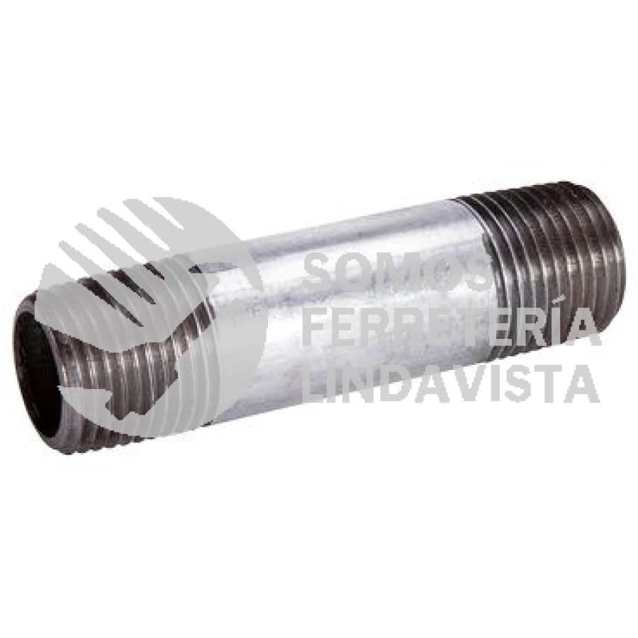 568-060 NIPLE DE ACERO GALVANIZADO 2" X 6" CEDULA 40 MUELLER - Ferreteria Lindavista