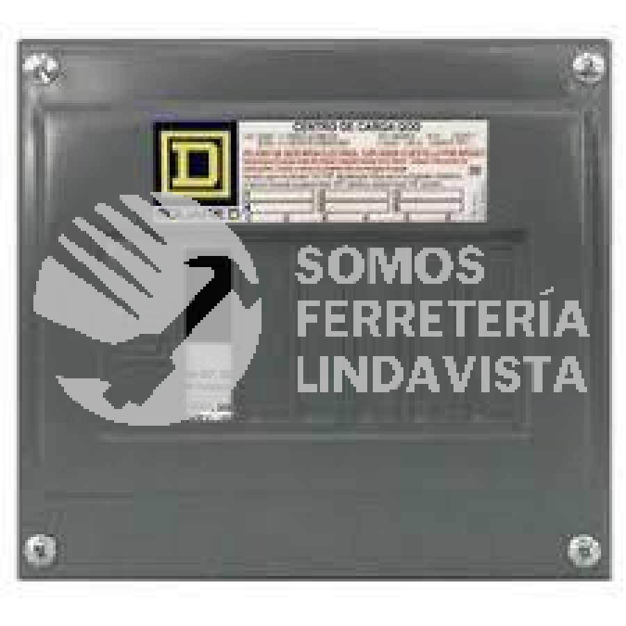 SQUARE D QOD6F CENTRO DE CARGA GABINETE 2 FASES 3 HILOS 120/240V - Ferreteria Lindavista