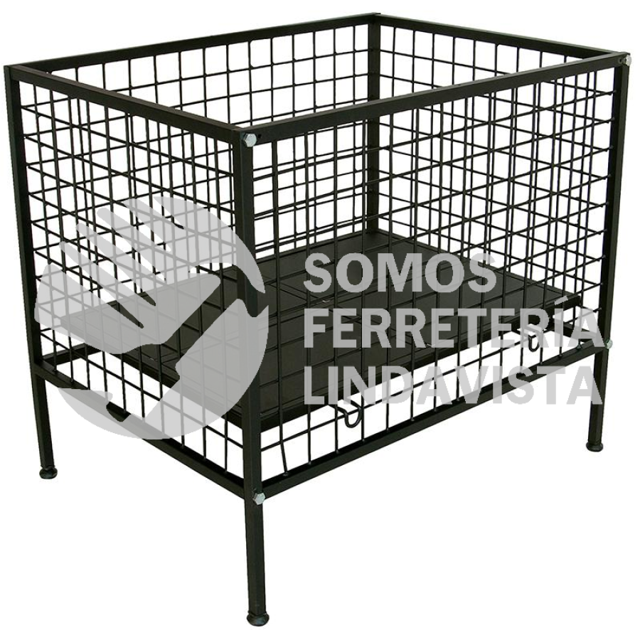 126524 BOTADERO METALICO NEGRO 80 X 70 X 60 CM SURTEK - Ferreteria ...