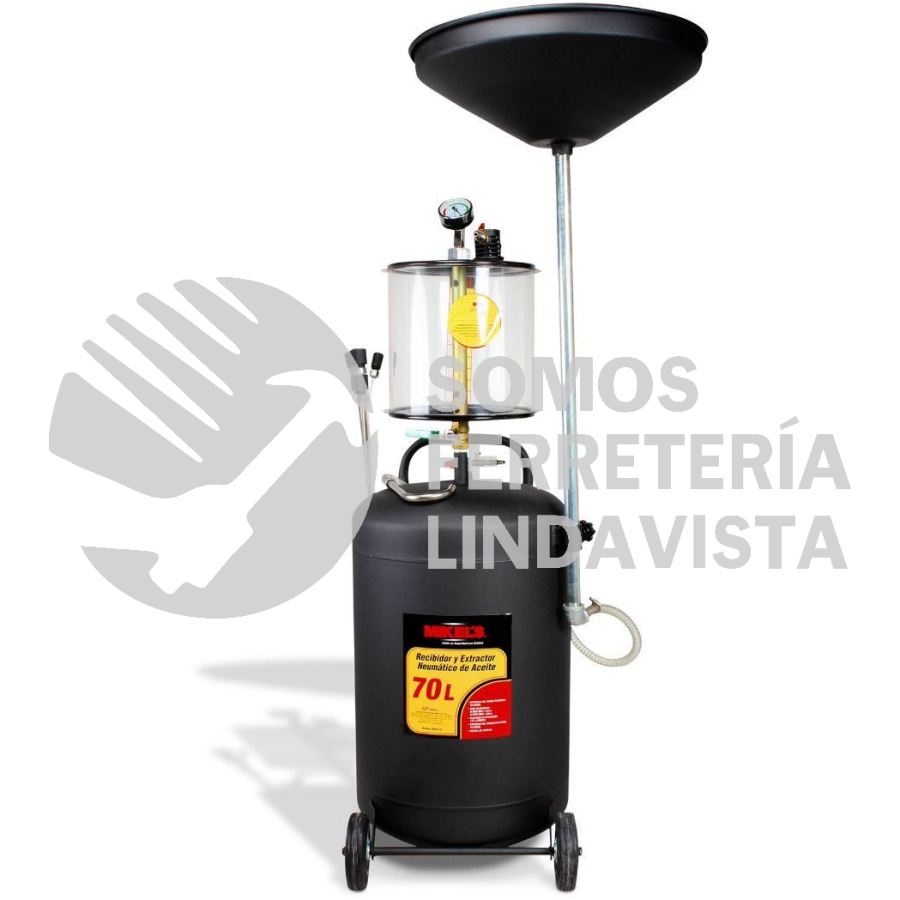RENA-70 RECIBIDOR EXTRACTOR DE ACEITE NEUMATICO 70 LITROS MIKELS - Ferreteria Lindavista