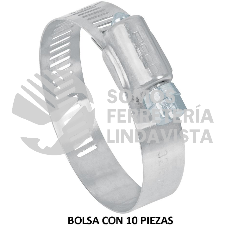 44239 AB-24 BOLSA CON 10 ABRAZADERAS REFORZADAS # 24 1-1/4 - 2" FIERO ...