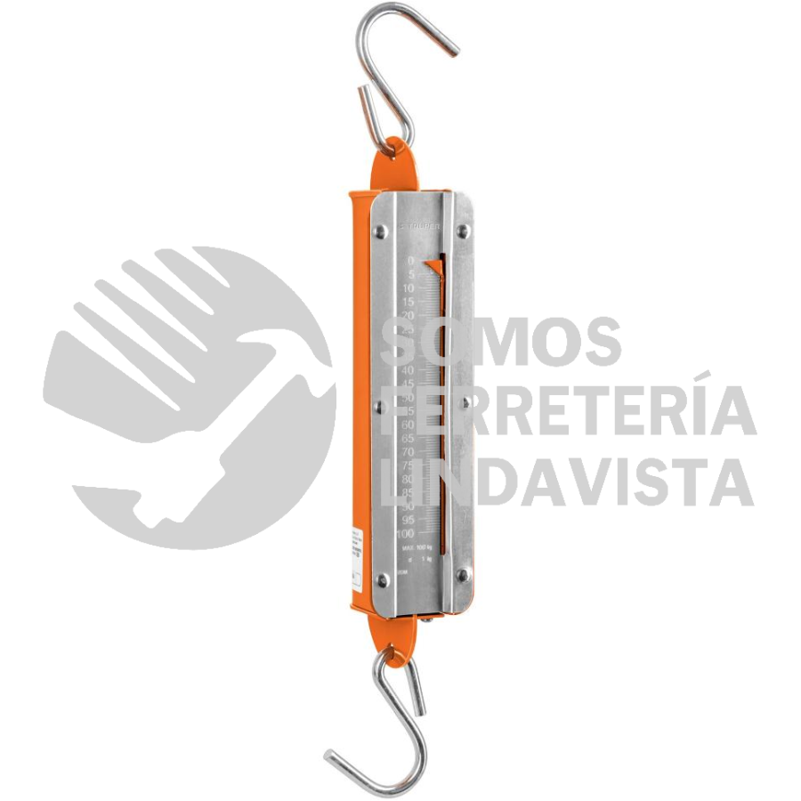17088 BAS-100R BASCULA CAPACIDAD 100 KG ROMANA DE RESORTE TRUPER ...